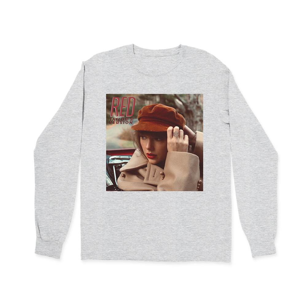 Red Album Cover (Playera manga larga) - uDiscover Store MX